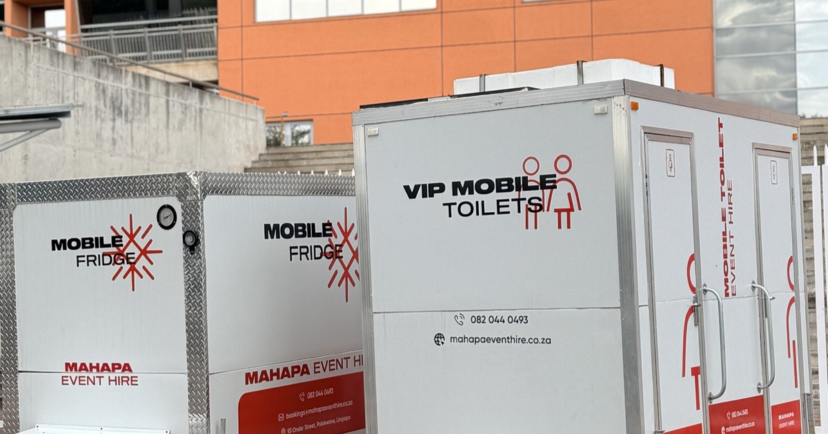 Mahapa Event Hire — VIP Toilets, Fridges & Tents in Polokwane